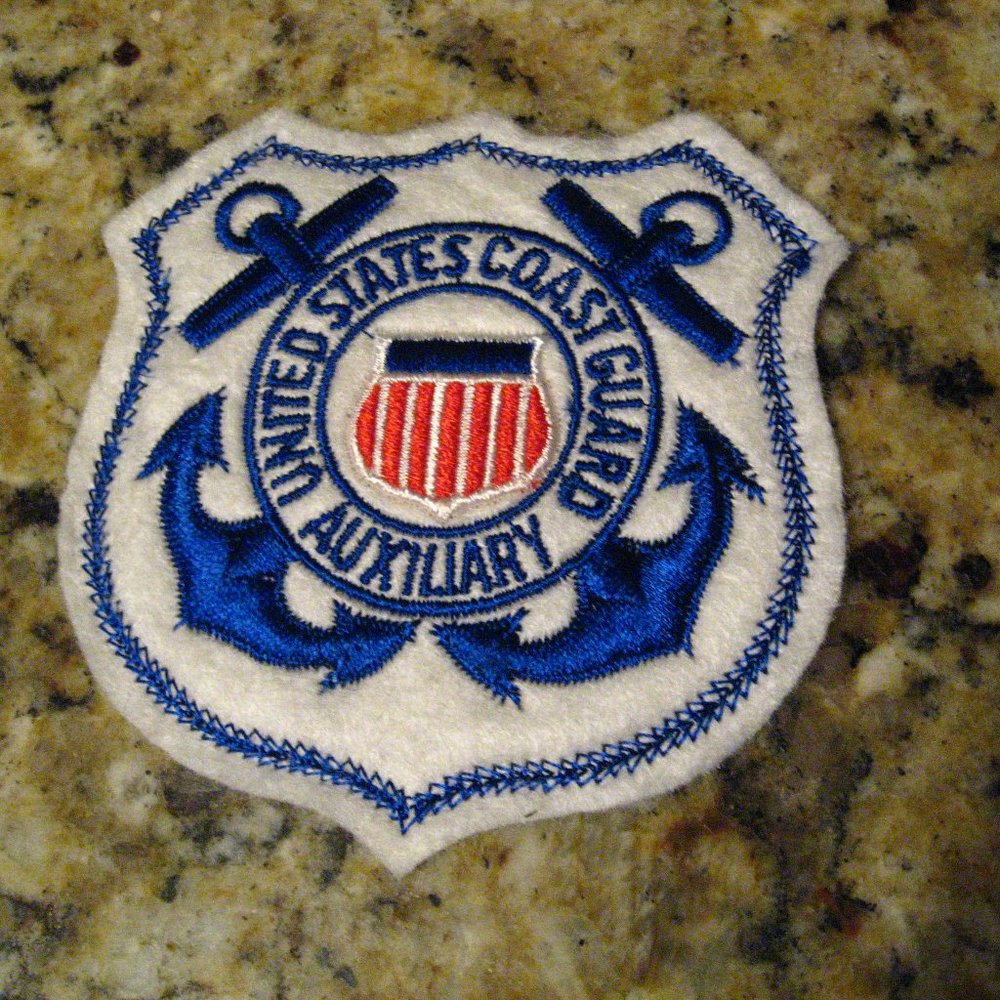 United States Coast Guard Auxiliary Jacket Patch - Gem